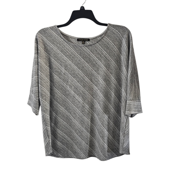 always indigo | Tops | Always Indigo Grey Knit Top Womens 2x Dolman ...